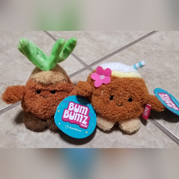 Kellytoy | Toys | Kellytoy Beachbumz Bum Bumz By Russ 2pc Plush Set ...
